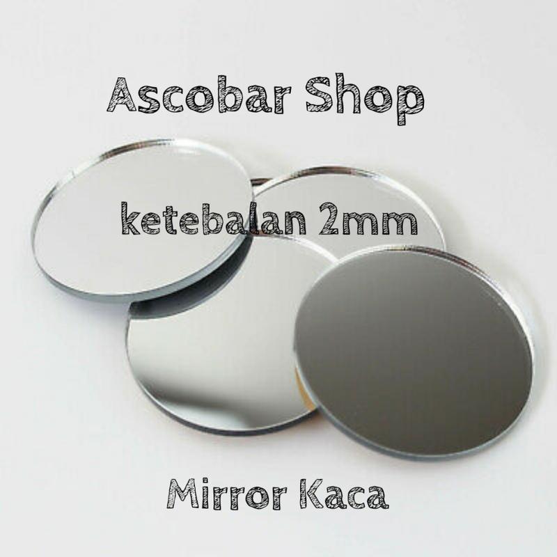 Acrylic Mirror 2mm Diameter 15cm Akrilik Kaca Silver Bulat Lingkaran ...