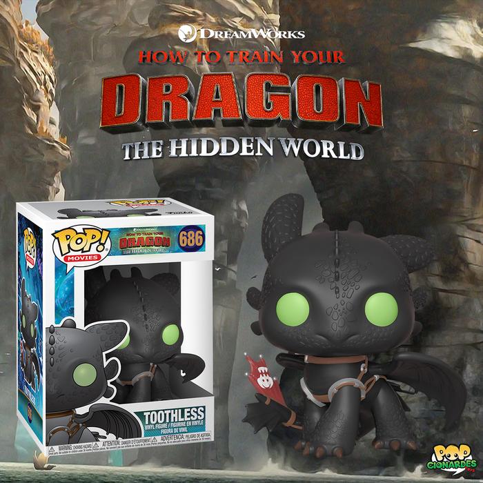 Funko POP! How To Train Your Dragon 3 - Toothless - Night Fury - Shop ...