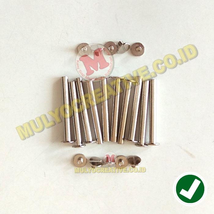 Jual Paku Baut Ukuran 4Cm Mur Paku Baut 40mm Baut Jilid Buku Kalender ...