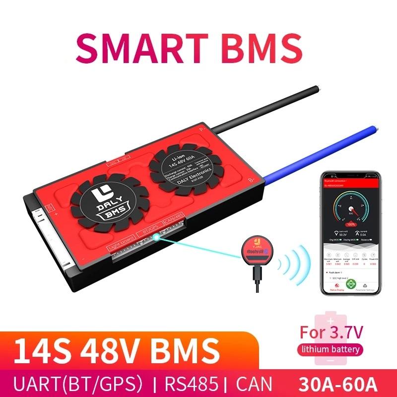 DALY BMS 14S 48V 30A 40A 60A Lithium ion BMS Controller Bluetooth ...