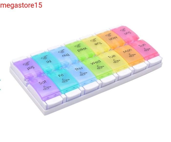 Galena Tempat Kotak Obat Tekan Harian Single / Double 7 Hari - Shop ...