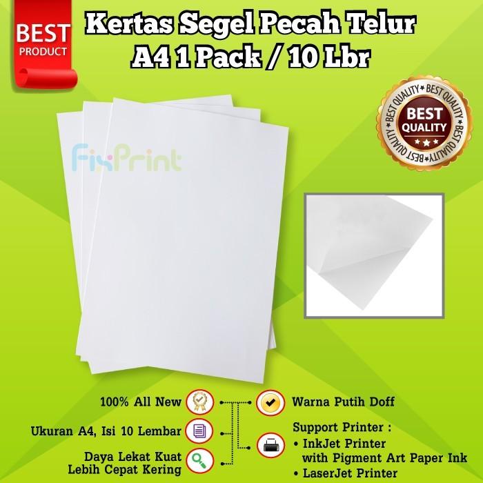 Jual Kertas Segel Premium Sticker Garansi Stiker Pecah Telur Putih ...