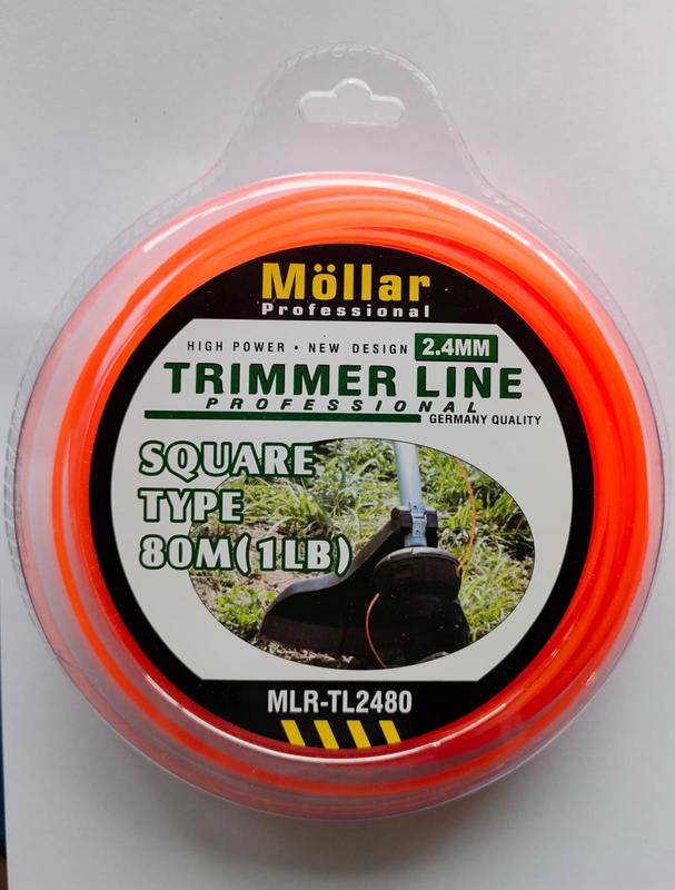 SENAR MESIN POTONG RUMPUT GRASS TRIMMER LINE 2.4MM MOLLAR 80M - Shop ...