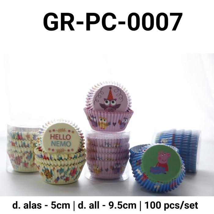 Jual GR-PC-0007 Kertas cupcake muffin cup peppa pig nemo owl burung ...