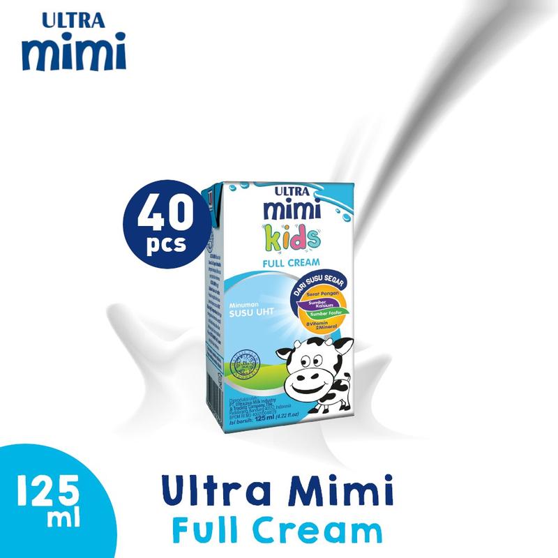 Ultra Mimi Full Cream 125 mL Box (1 Box 40 Pcs) - Shop | Tokopedia