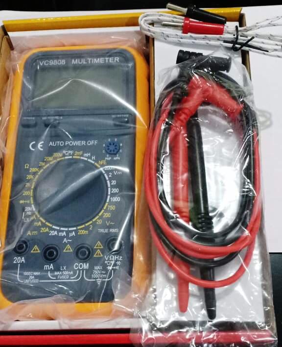 Jual Multitester Capacitance LC Meter VC9808 ASLI Digital Multimeter ...
