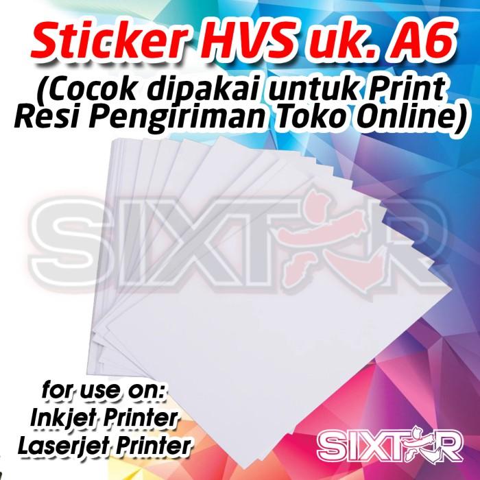 Kertas Sticker Stiker HVS A6 80gr Resi Pengiriman Isi 100 lembar - Shop ...