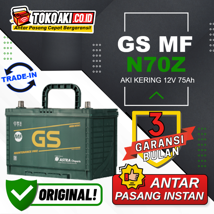 Promo Aki Toyota Hiace (2004-now) - GS Astra MF N70Z - 75Ah Cicil 0% 3x ...