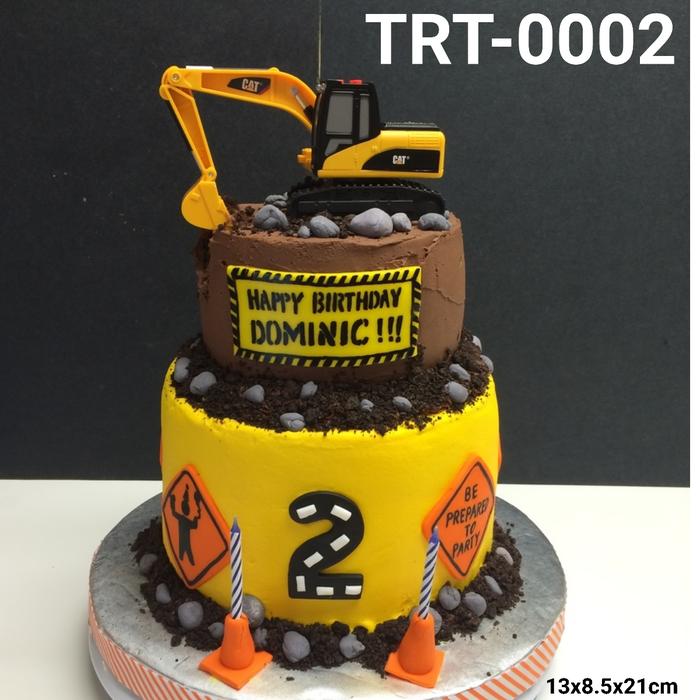 Jual TRT-0002 Hiasan kue cake topper mobil konstruksi traktor buldozer ...