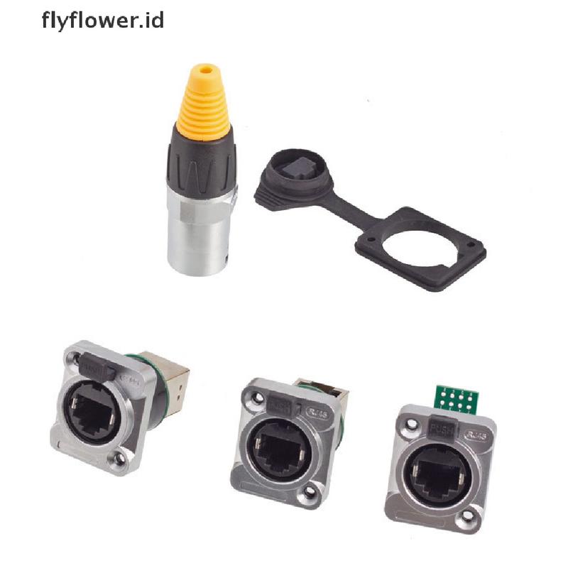IP67 Female Panel Mount Sockets RJ45 Ethernet Connector - Shop | Tokopedia