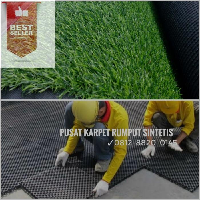 Drainase Rumput Sintetis Tebal 30mm - Alas Rumput Sintetis 50x50cm Anti ...