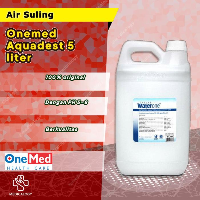 Jual Water One Onemed Aquadest Kemasan 5 liter - Kota Makassar - Violet ...