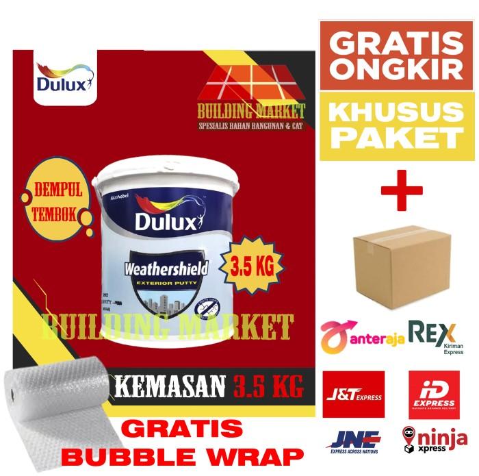Jual DEMPUL TEMBOK PLAMUR TEMBOK DULUX EXTERIOR WEATHERSHIELD 3.5 KG ...
