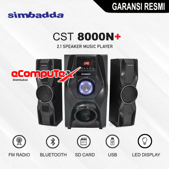 Jual SPEAKER SIMBADDA CST 8000N+ 8000 N+ REMOT BLUETOOTH USB FM RADIO ...