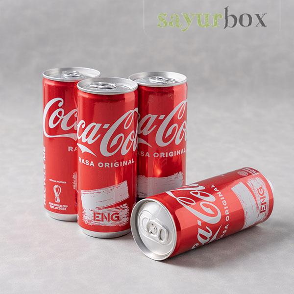 Bundling - 4 x Coca Cola Minuman Soda Kaleng Original 250 ml - Shop ...