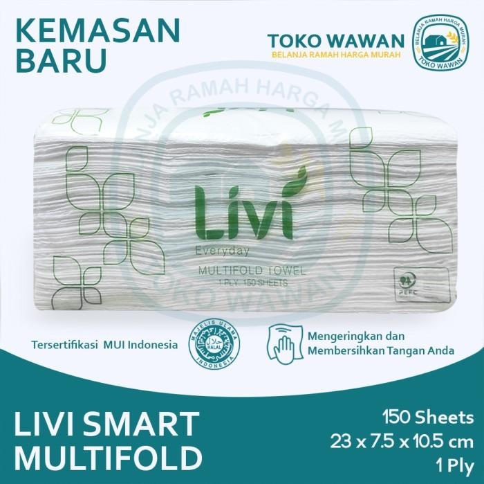 Tissue LIVI SMART TOWEL Multifold / Tissue Minyak - Shop | Tokopedia