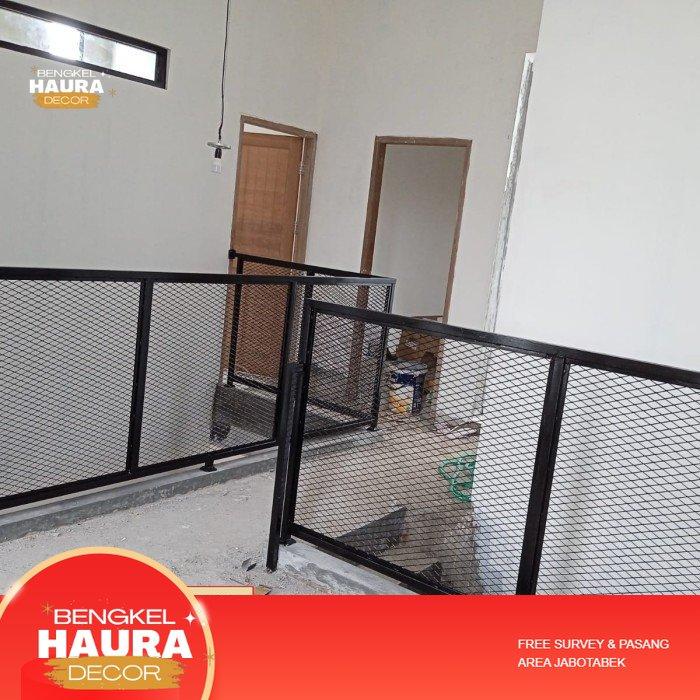 Jual Pagar Railing Balkon Industrial Plat Expanded Rangka Besi Galvanis ...