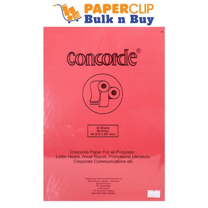 Jual KERTAS CONCORDE 80212 90G A4 ISI20 - Jakarta Utara - PAPERCLIP ...