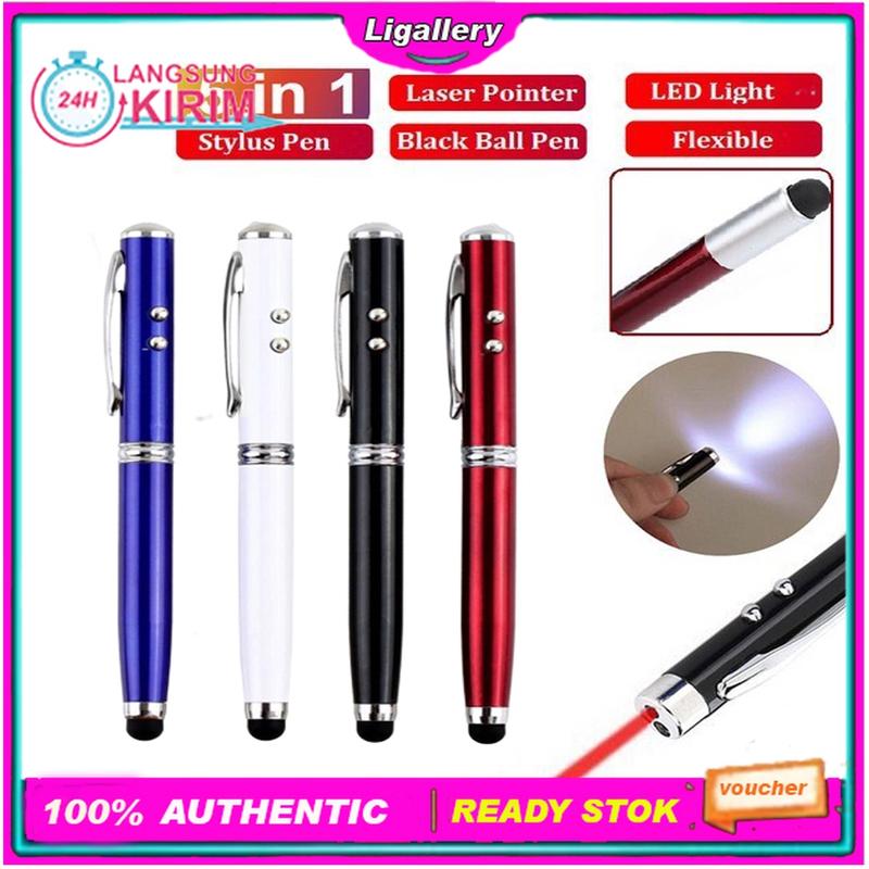 [1 Pcs] Pulpen Laser Pointer 5in1 Pen Stylus pad Tablet Touch Pen ...