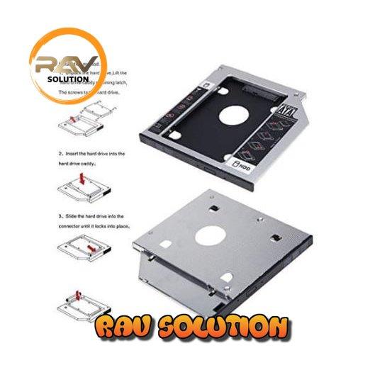 Second harddisk hdd ssd caddy 9.5mm Tipis Slim 2.5" sata 3.0 for inte ...