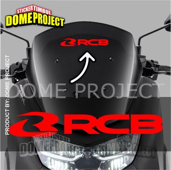 Jual STIKER CUTTING DECAL HELM MOTOR KACA MOBIL LOGO RCB RACING BOY ...