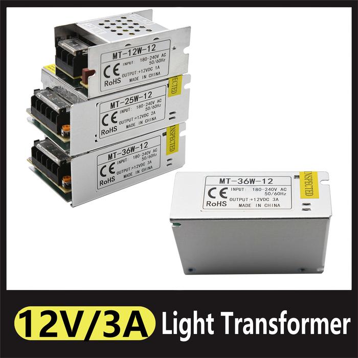 Jual Lighting Transformers AC 110V 220V To DC 12V power suply 3A Kamjay ...