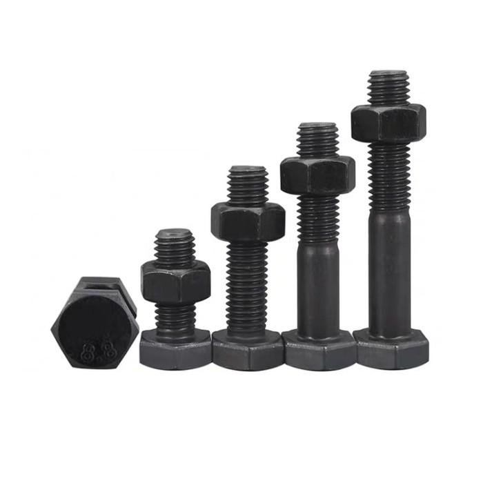Jual Baut Mur Baja M10x80 Baut Baja Hitam M10 x 80 Kunci 17 - Kota ...