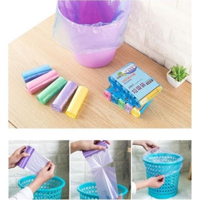 [ZDC] PLASTIK SAMPAH ROLL UKURAN 45x50 CM ISI 20 PCS - Shop | Tokopedia