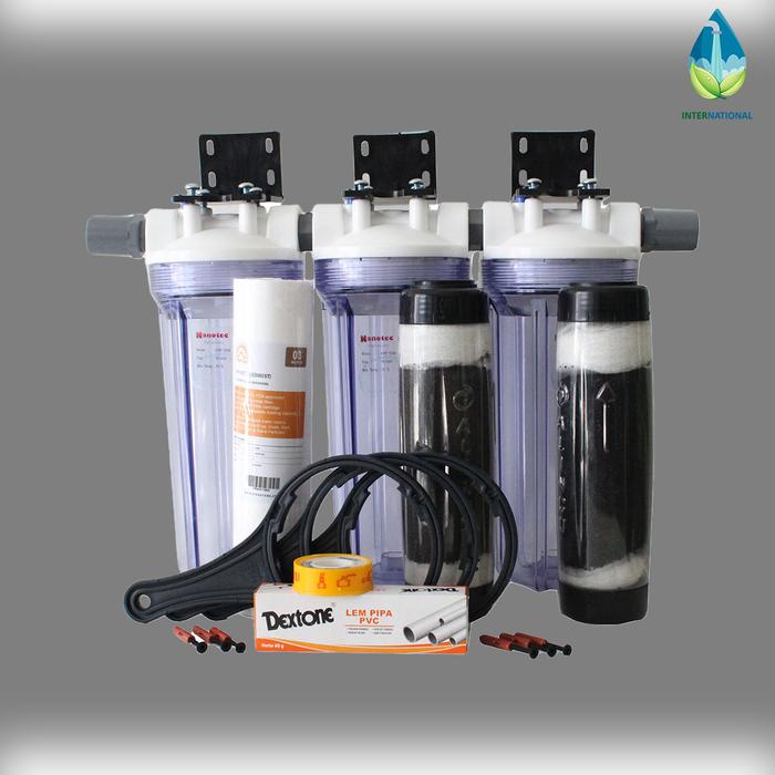 Promo Paket Filter Air 10" Premium 3 Tahap SPI / Filter Air Sumur ...