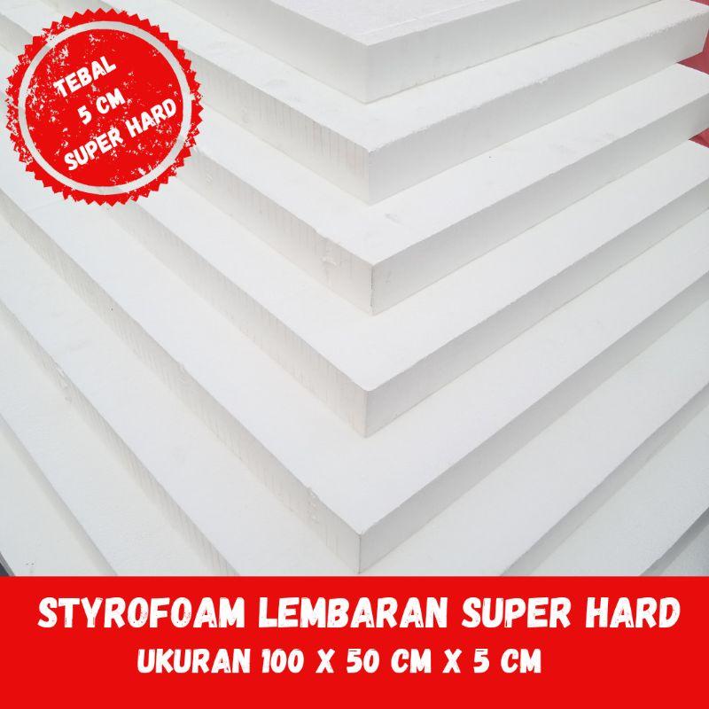 styrofoam lembaran 5 cm hard premium sterofoam super 100 x 50 - Shop ...