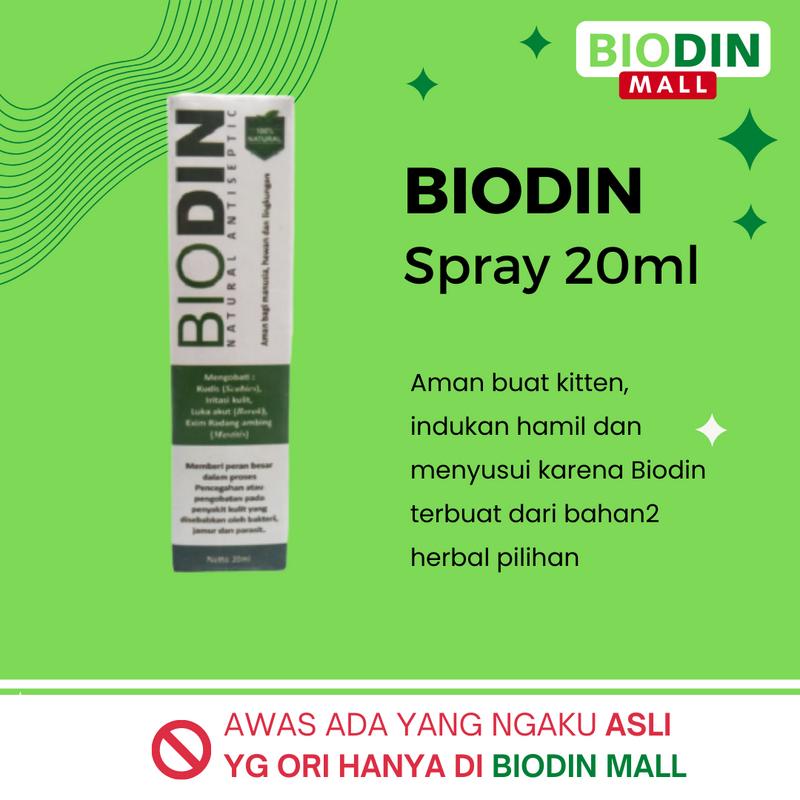 Biodin Natural Pet Antiseptic 20 ml Anti Jamur Kucing Anjing - Shop ...