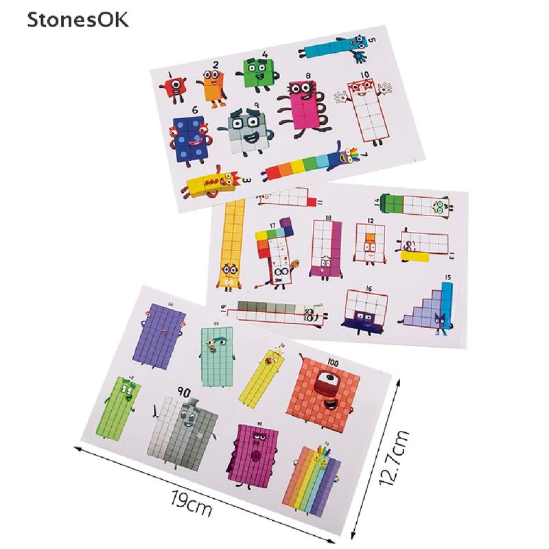 【Ston】 Numberblocks Stickers Toys Number Blocks Graffiti DIY - Shop ...