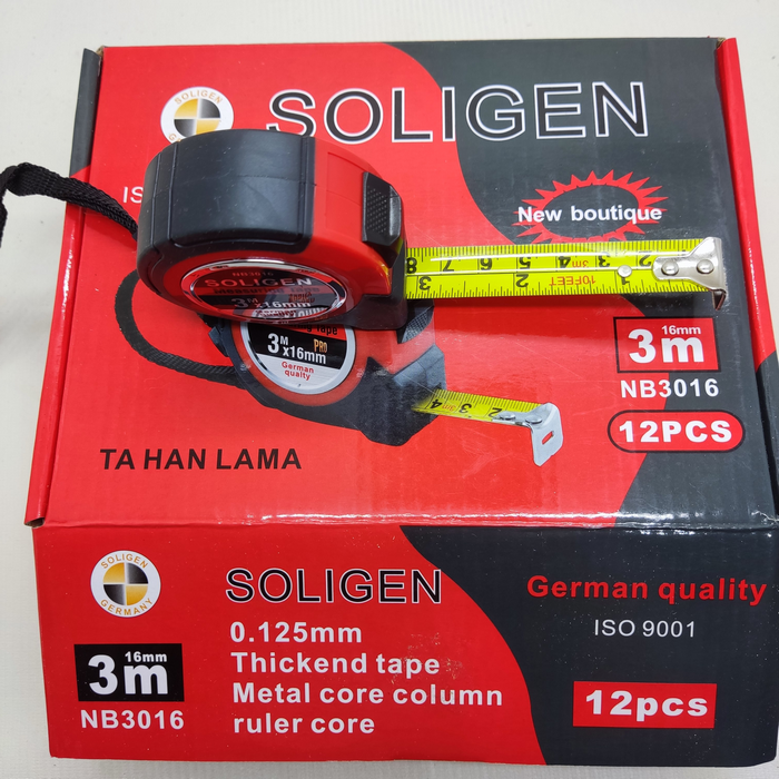 Jual Meteran karet soligen Premium / meteran tukang 3M, 5M, 7,5M ...