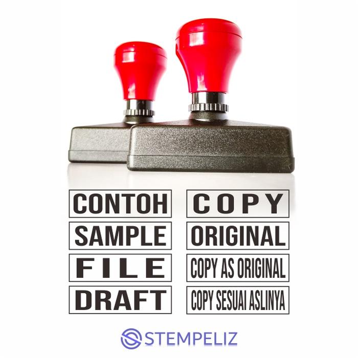 Jual Stempel Copy Sesuai Aslinya, Copy, Original, Contoh, Sample, File ...