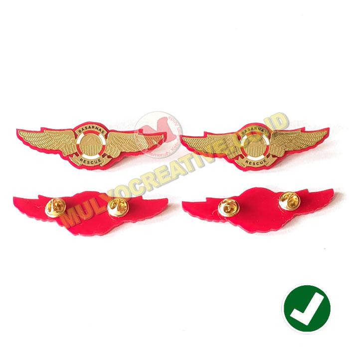 Jual Wing Murah Wing Logo Custom Wing Basarnas Wing Bahan Full Logam ...