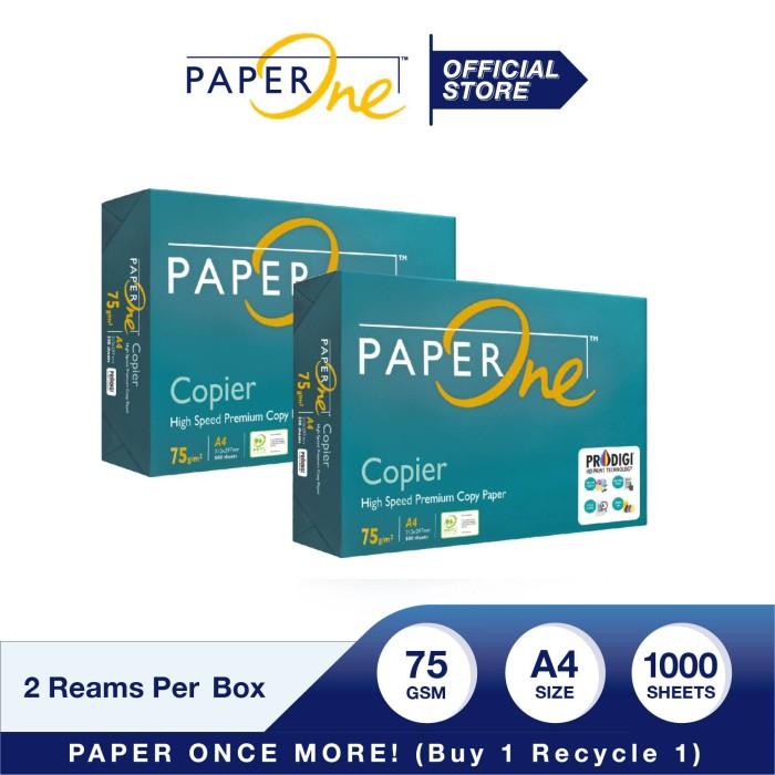 Jual PAPERONE Kertas A4 75 gr 1 Box = 2 Ream (1000 lembar) - Jakarta ...