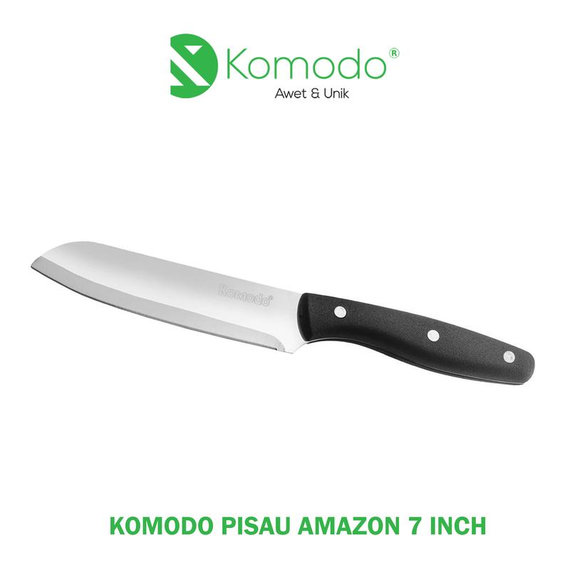 KOMODO PISAU DAPUR KNIFE STAINLESS STEEL AMAZON 7 INCH - Shop | Tokopedia