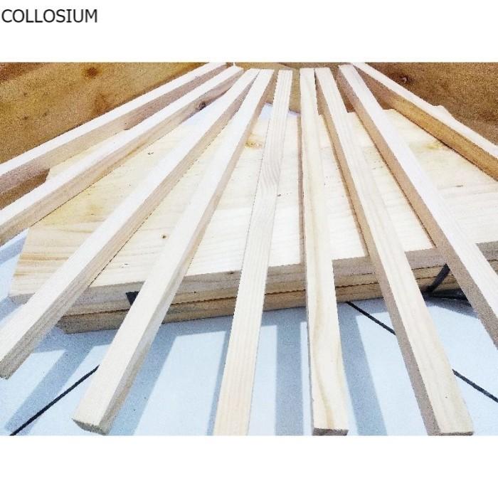Kayu Jatibelanda 2x2 panjang 50 cm reng kayu stick kayu jati belanda ...