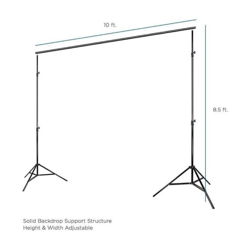 Tiang background foto studio stand backdrop taffstudio ukuran 3 m ...