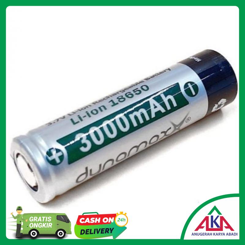 Baterai Charge 18650 DynamaxX 3000mAh Li-ion 3,7V Pod Senter SWAT ...