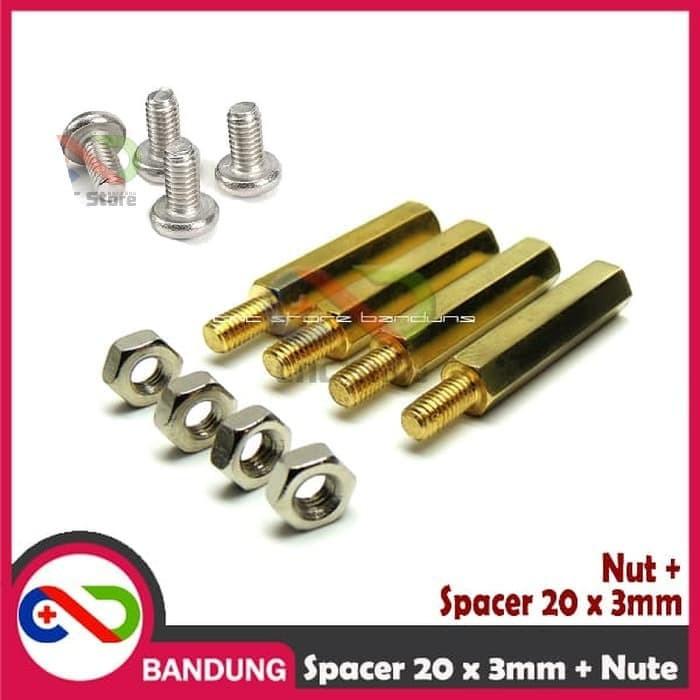 SPACER PCB METAL SPACER LOGAM SPACER COPPER 20MM X 3MM 3M - Shop ...