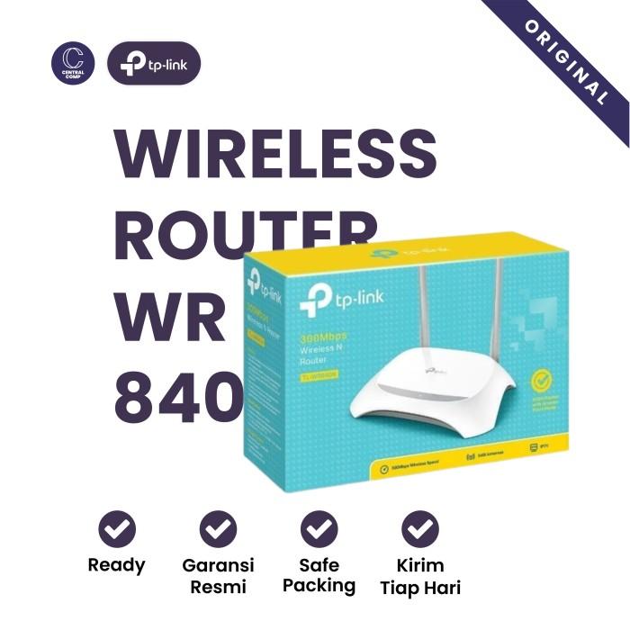 TP Link TL WR840N Router Wifi Wireless 300Mbps 2 Antena - Shop | Tokopedia