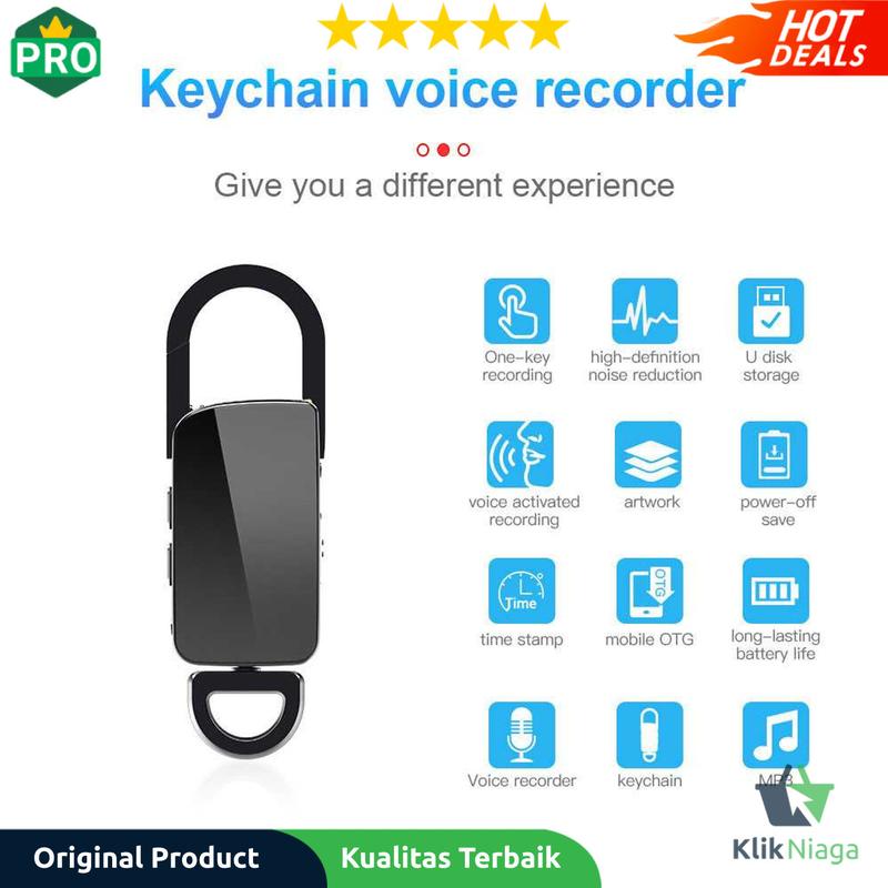 MiTwoo Perekam Suara Dictaphone Audio Digital Voice Recorder - Shop ...