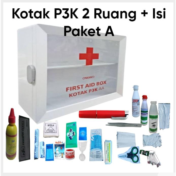 Paket Kotak P3K 2 Ruang Dinding dengan ISI TYPE A/ Kotak+ISI - Shop ...