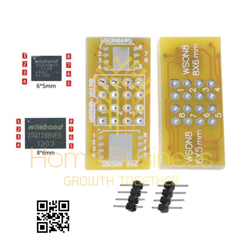 Adapter Solder Socket Soket IC Bios WSON8 WSON 8 5X6 6X8 SOP8 SOP 8 ...