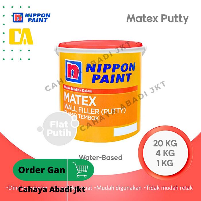 Jual Plamir Plamur Matex Putty Interior Nippon Paint 002 - 20KG ...