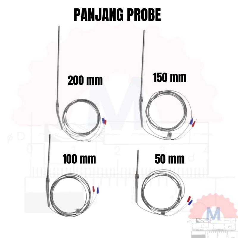 Probe Sensor Suhu Thermokopel Type-K M8 Pengukur Temperatur Thermo ...