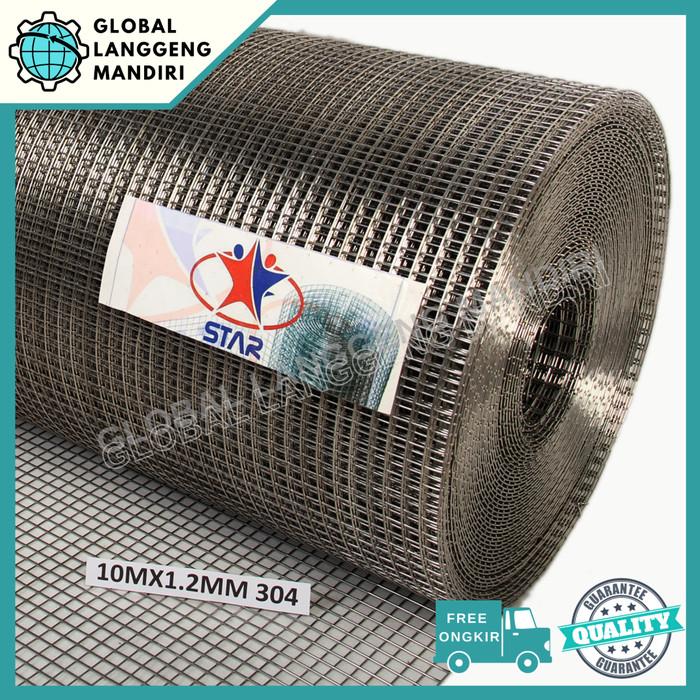 Jual Kawat Ram Stainless 10Mmx10Mmx1.2Mx1M (304)/ Kawat Loket Stainless ...