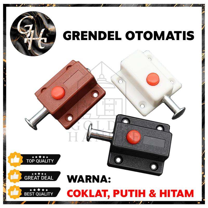 Grendel Tekan Grendel Otomatis Slot Pintu Otomatis Push Lock - Shop ...