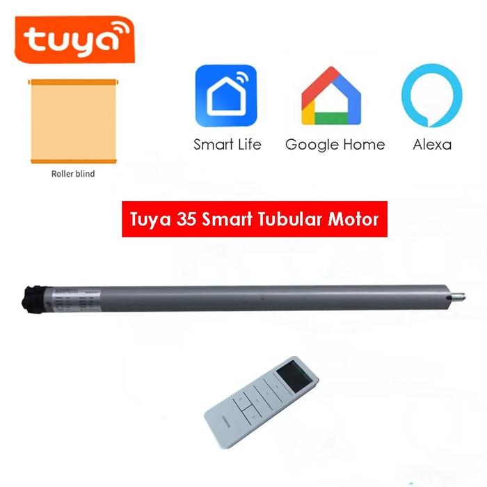 Jual Tuya GM35EQ 10N+Dooya DC2702 Remote,Smart wifi Rolling Tubular ...